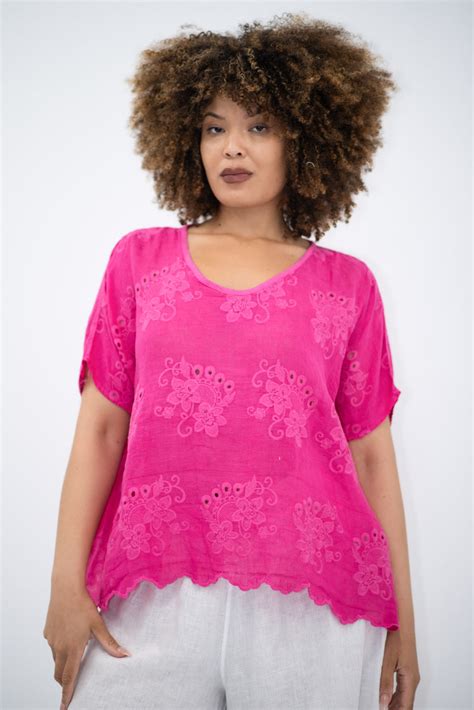 Bettina Top Fuchsia Au