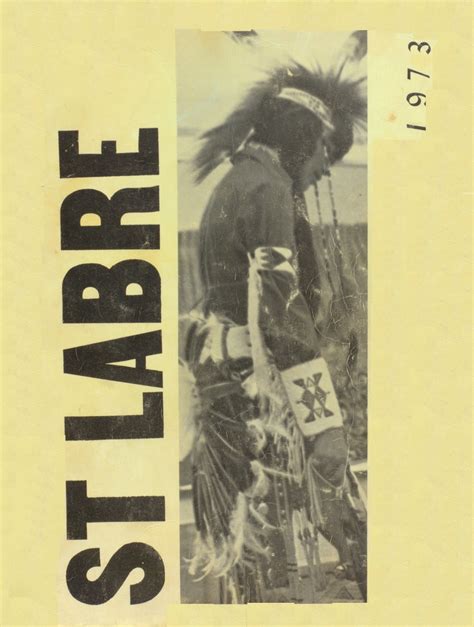 1973 Yearbook From Saint Labre Catholic Indian School From Ashland