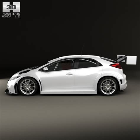 3d Model Honda Civic Wtcc Turbosquid 1233340
