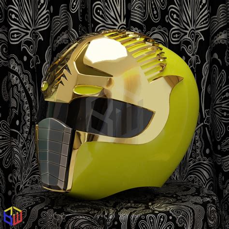 Power Rangers Squadron Yellow Ranger Helmet 3d Model 3d Printable