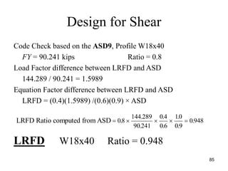 General Comparison Between Aisc Lrfd And Asd Pdf