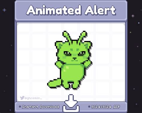 Glorp Cat Dance Meme Animated Twitch Stream Alert Stream Decoration