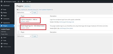 Wordpress Cognito Integration Single Sign On Sso Cognito Login