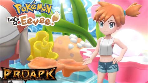 Pokémon Lets Go Eevee Gameplay 4 Vs Misty Cascade Badge Youtube