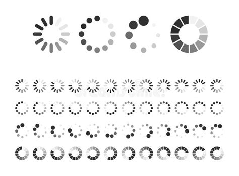 Loading Bar Icon In Flat Style Progress Indicator Vector Illustration