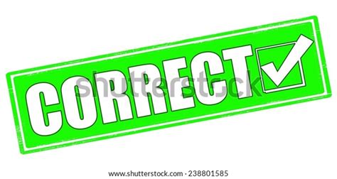 Rubber Stamp Word Correct Inside Vector Stock Vector Royalty Free