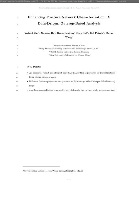 Pdf Enhancing Fracture Network Characterization A Data Driven