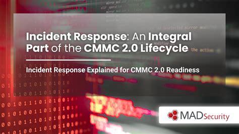 Incident Response An Integral Part Of The Cmmc 20 Lifecycle