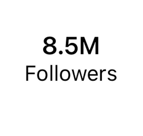 Vision Board 8 5m Followers