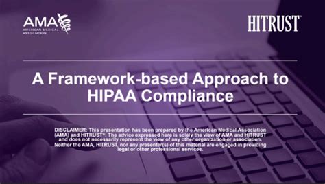 A Framework Based Approach To Hippa Compliance Bookory