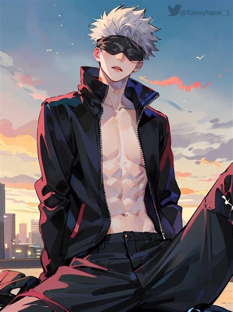 Gojo ♡ Anime Guys Cute Anime Guys Anime Guys Shirtless