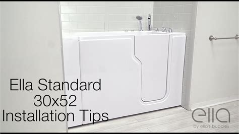 Ellas Bubbles Installation Tips For The Ella Standard Walk In Tub Youtube