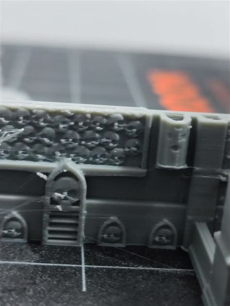 How Can I Get Rid Of The Blobs On The Skull Faces And The Stringing