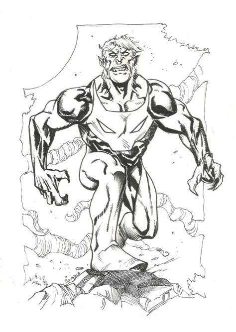 Timberwolf In Mike Driscolls Legion Of Super Heroes Sketchbook 1 Comic Art Gallery Room
