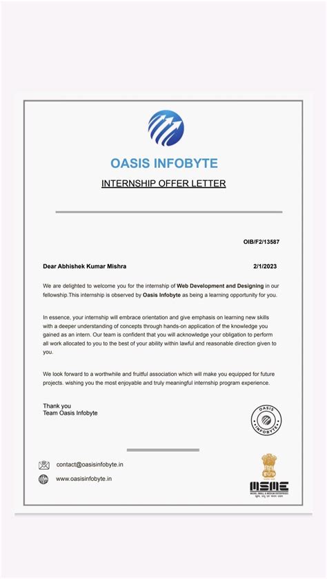 Oasisinfobyte Webdevelopment Internship Internship2023 Abhishek Mishra 19 Comments