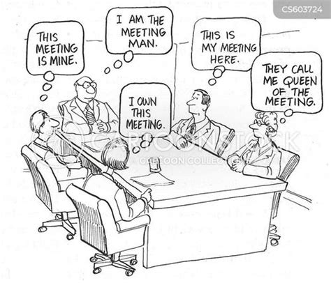 Lustiger Meeting Cartoon