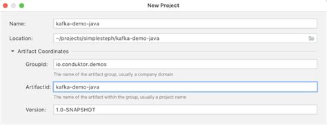 Then Add Your Maven Project Attributes