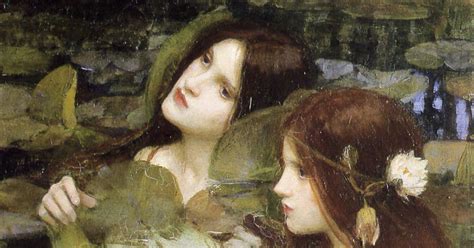Pre Raphaelite Influenced Art Hylas And The Nymphs Detail 1896 By