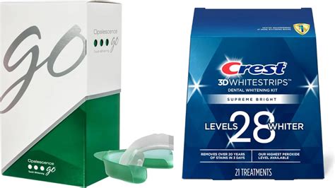 Opalescence Go Vs Crest Whitestrips A Comparison