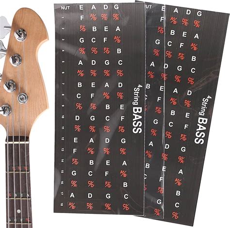 Bass Fretboard Stickers Musiciangoods