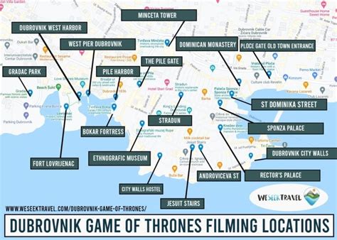 Game Of Thrones Locations Map Filming Locations Game Of Thrones Cemg