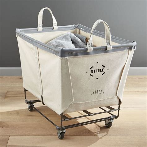 Steele Rolling Laundry Basket Reviews Crate And Barrel Rolling