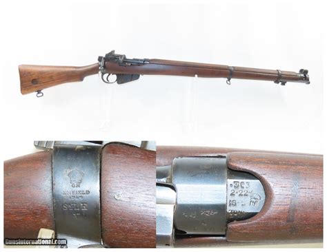 Scarce British Lee Enfield Smle No 1 Mk V 303 Cal Bolt Action Rifle