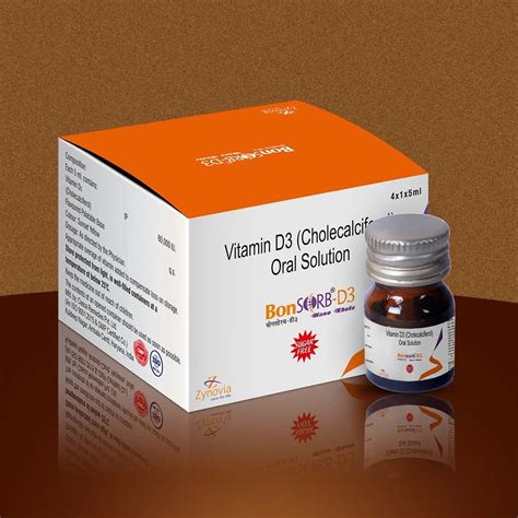 Bonsorb D3 Vitamin D3 Oral Solution 60000 Iu Nano Shots At ₹ 288 Box Vitamin D3 Drops In