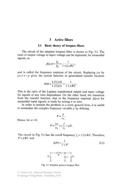 Pdf Advanced Electronic Circuits Active Filters Dokumen Tips
