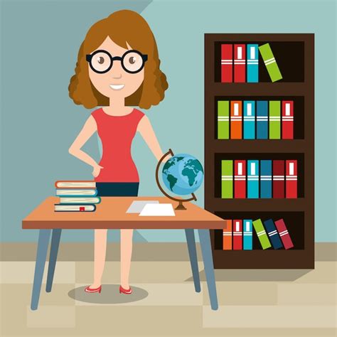 Librarian Clipart Vectors And Illustrations For Free Download Freepik