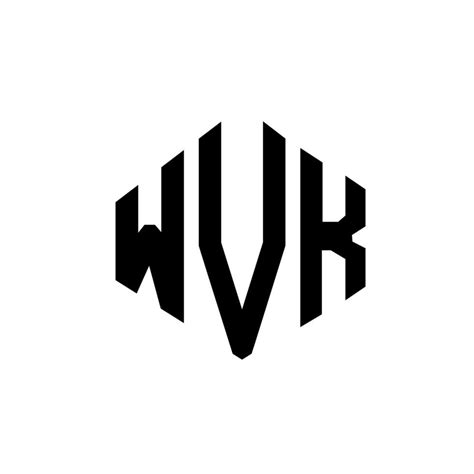 Wvk Letter Logo Design With Polygon Shape Wvk Polygon And Cube Shape