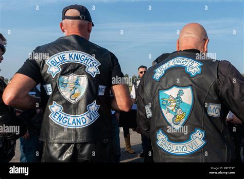 Membres British Blue Knights Banque De Photographies Et Dimages à