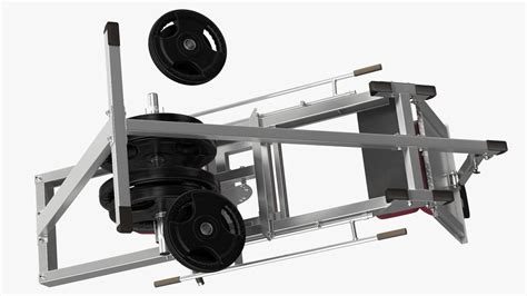 Plate Loaded Leg Press Machine Set 3d Model 59 3ds Blend C4d Fbx