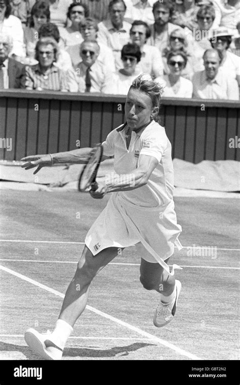 Tennis Wimbledon Championships Ladies Singles Final Martina