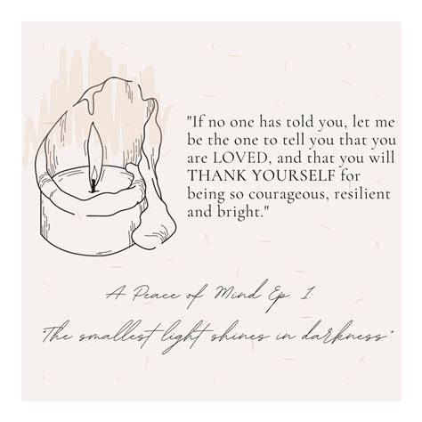 The Smallest Light Shines In Darkness Peace Small Light Peace Of Mind