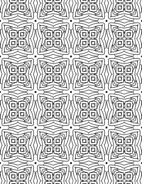 Adult Geometric Pattern Coloring Pages Coloring Book Seamless