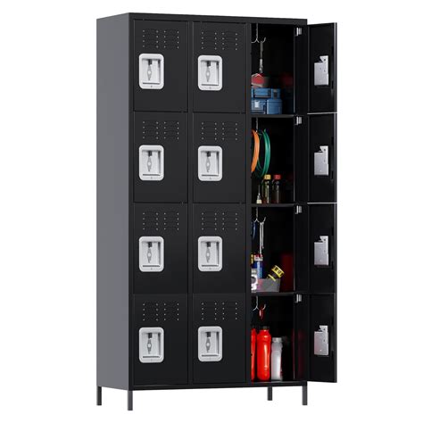 Aobabo 12 Doors Metal Storage Locker For Employees Storage Locker For