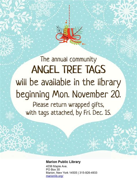 Free Printable Angel Tree Tags Template