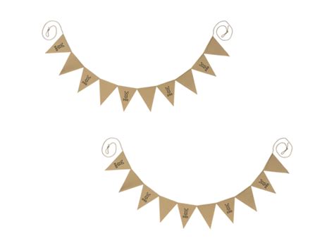 Dod Flag Garland Tan ธงราว สีแทน Camp Studio Store