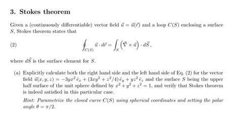 Solved Given A Continuously Differentiable Vector Field Chegg