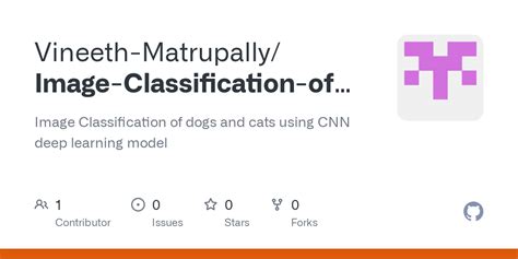 Github Vineeth Matrupallyimage Classification Of Dogs And Cats