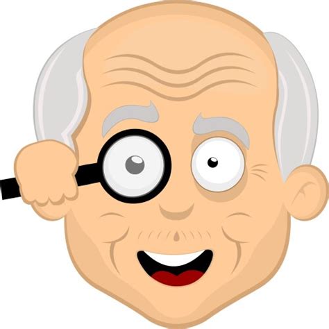 Face Old Man Grandfather Screaming Royalty Free Vector Image