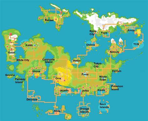 Kalos Region Land Mass