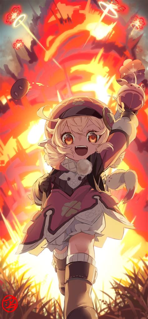 Klee Dodoco And Jumpy Dumpty Genshin Impact Drawn By Moiimoq