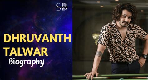 Dhruvanth Talwar Charith Balappa Biography Actor Age Career Shows Bigg Boss Kannada