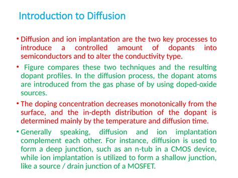 Diffusion A Very Important Process In Ic Ppt