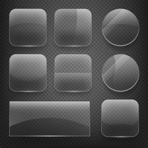 46200 Square Glass Button Stock Illustrations Royalty Free Vector