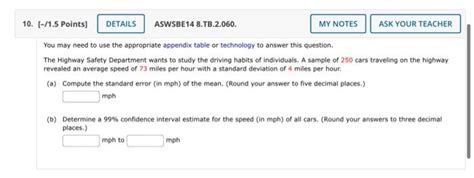 Solved 10 [ 1 5 Points] Details Aswsbe14 8 Tb 2 060 My