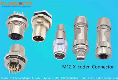 M12 X Coded Ethernet Connector