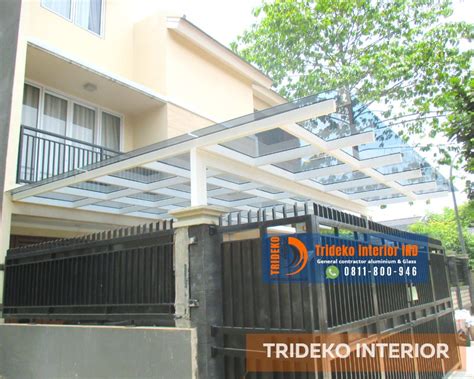 Jual Atap Kaca Garasi Minimalis 2026 Tempered And Laminated